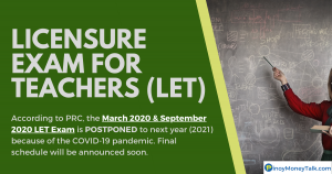NEW SCHEDULE: Sept 2020 LET Exam (Licensure Exam for Teachers) » Pinoy ...